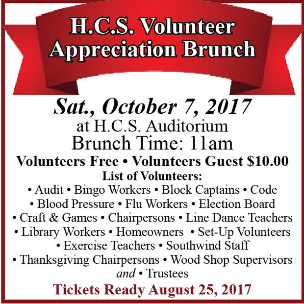 HCS Volunteer Appreciation Brunch