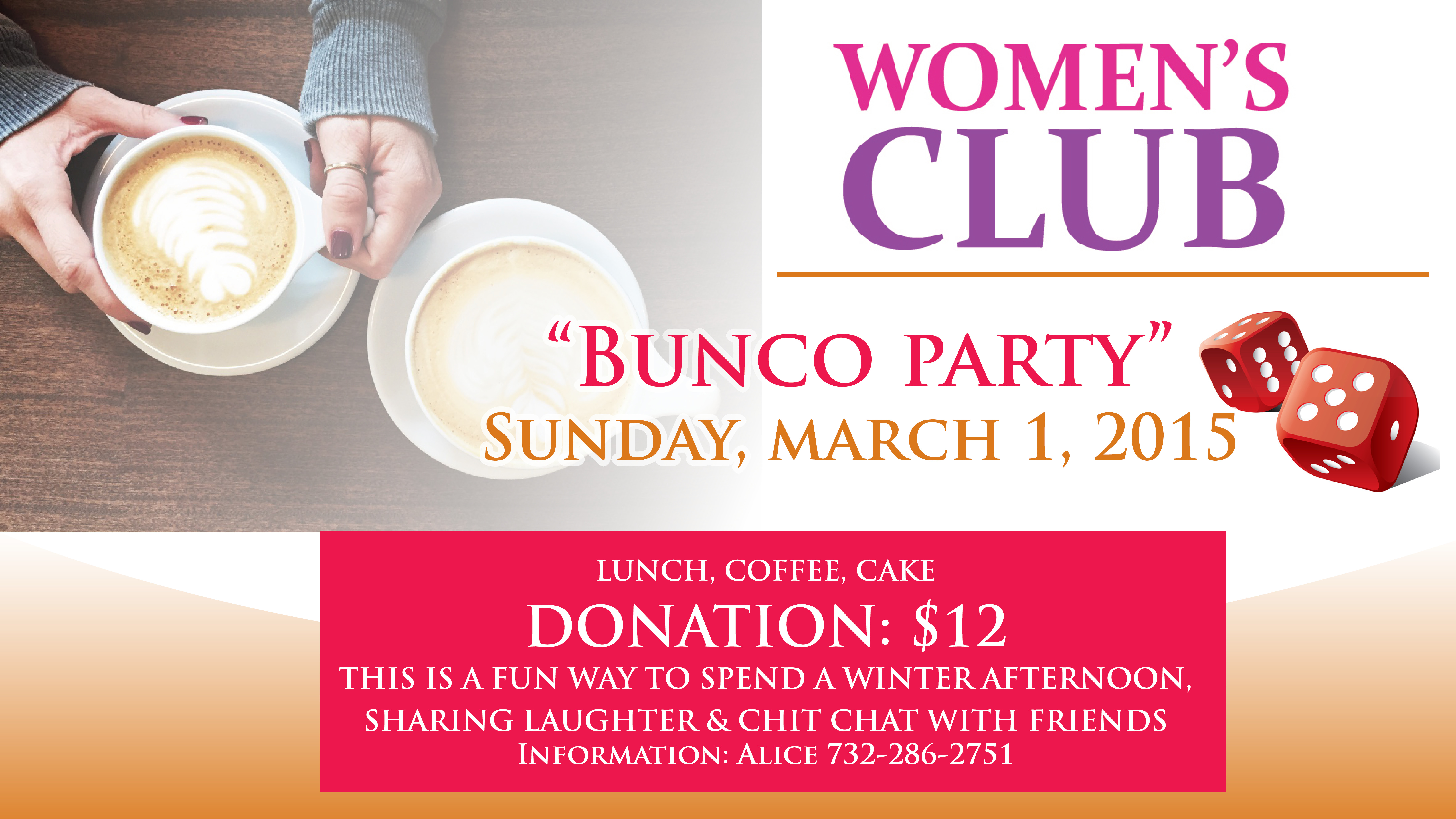 Women's Club Bunco Party